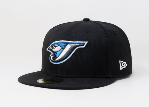 New Era 59Fifty Men Women Hat Toronto Blue Jays Black "Game Bird" Big ...