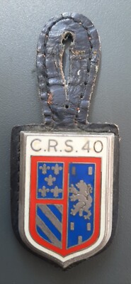 CRS 40 sur Cuir Insigne Badge POLICE Obsolète ORIGINAL DRAGO VINTAGE | eBay