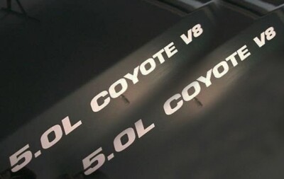 2pcs Vinyl 5.0L Coyote V8 Engine Hood Vinyl Decal Sticker Emblem 16 ...
