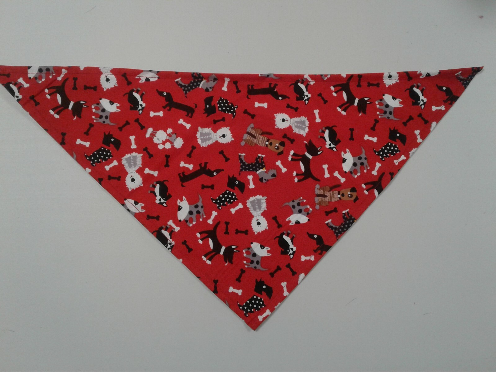 Buster Brown Red Dog Bandana, Bones, Custom Made By Linda, xS, S, M, L ...