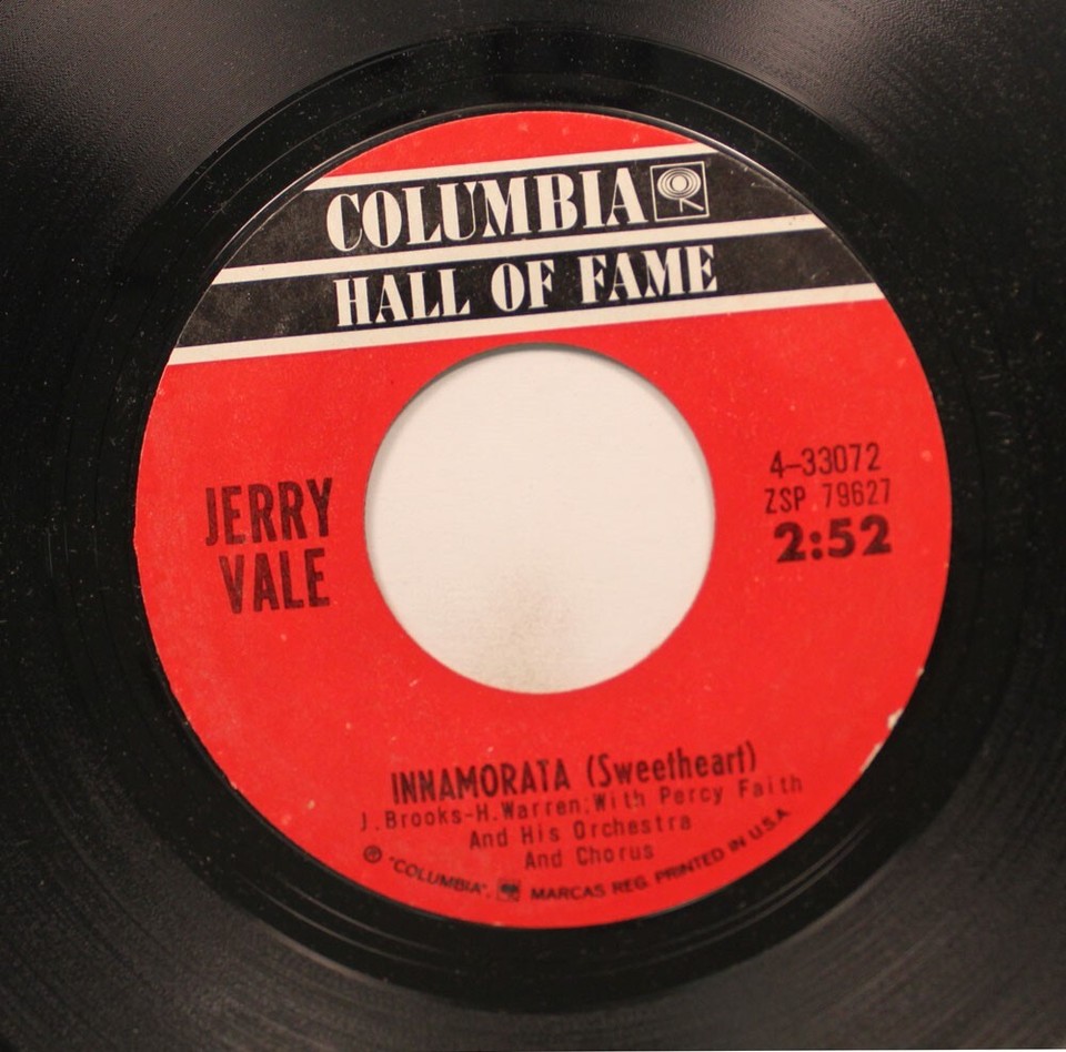 Pop 45 Jerry Vale - Pretend You Don'T See Her / Innamorata (Sweetheart ...