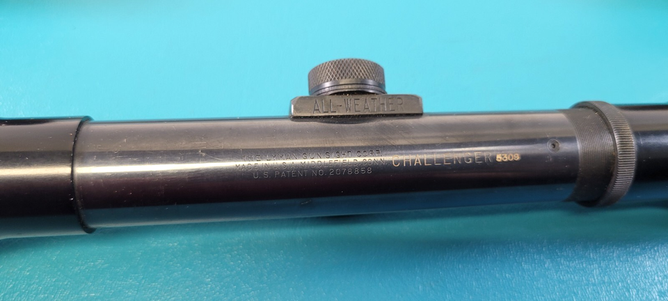 Vintage Lyman Challenger 4X Rifle Scope S/N# 5309 All Weather + Lens ...