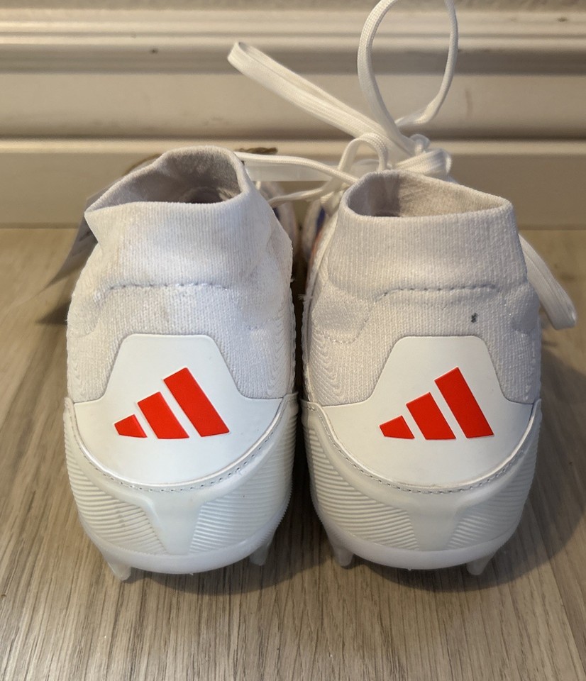 Adidas F50 League Mid FG MG Soccer Cleats ID9190 White Blue Red Women's ...