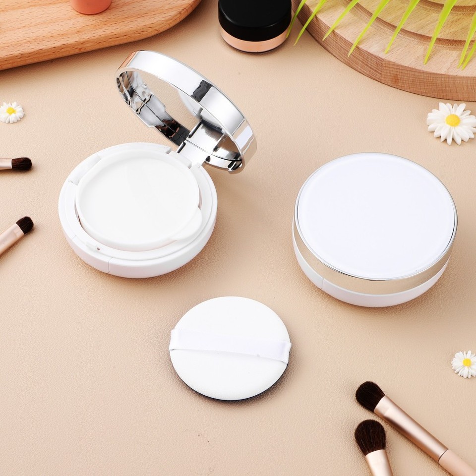 2 Pcs Mini Containers for Makeup Loose Powder Compact Case Empty ...