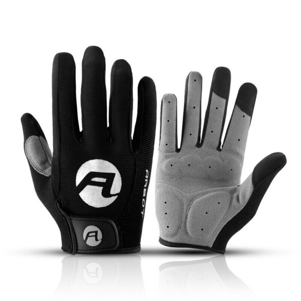 Cycling Gloves Full Finger Bicycle Gloves Anti Slip Gel Pad MTB Road ...