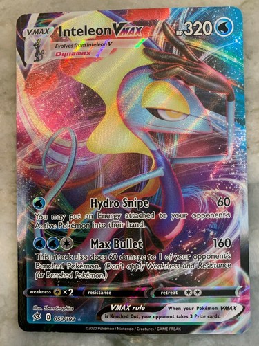 Inteleon VMAX 050/192 Rebel Clash Full Art Holo Rare Pokemon TCG | eBay