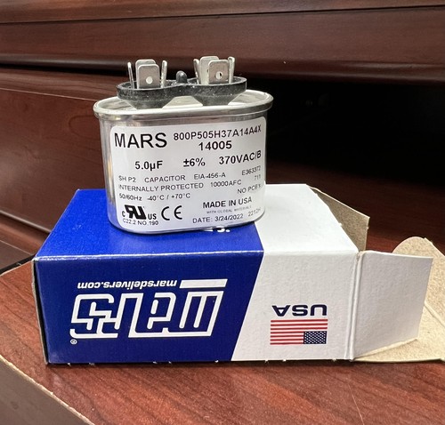 Mars Oval Run Capacitor 5 MFD 370 VAC 14005 | eBay
