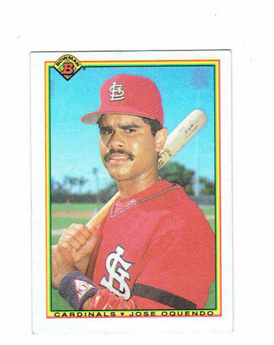 Jose Oquendo St Louis Cardinals 2B-SS #200 Bowman 1990 #Baseball Card ...