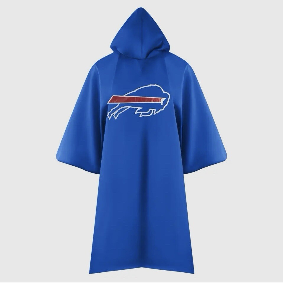 Impact Design NFL Team Premium Rain Poncho Unisex Rain Size Buffalo ...