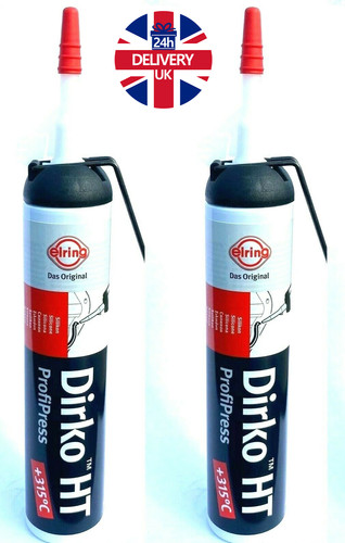 ELRING DIRKO-S HT 471.490 HI TEMPERATURE 300*GASKET SEALANT (200ml) X2 ...