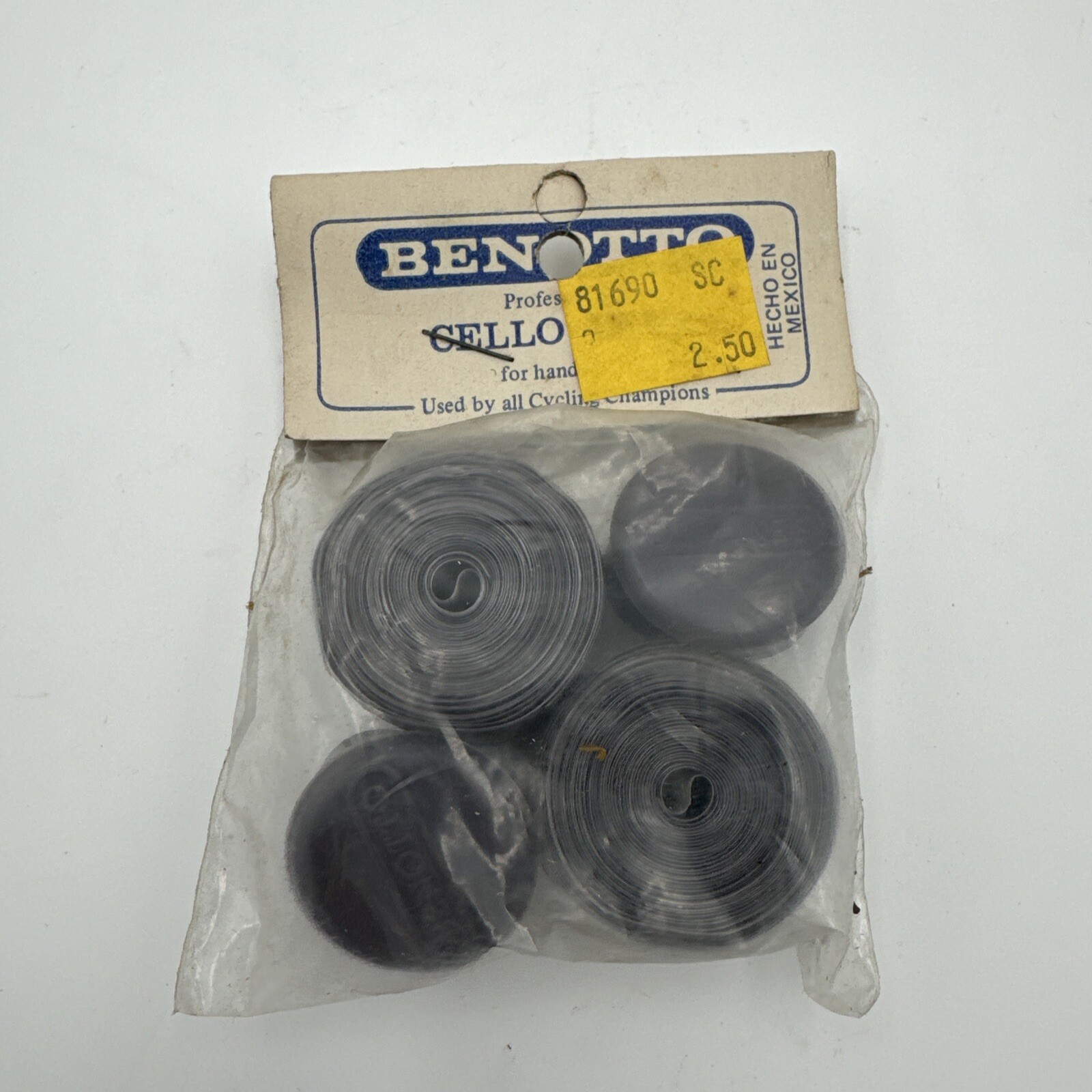 NOS BENOTTO GRAY SMOOTH CELLO HANDLEBAR TAPE VINTAGE ROAD BIKE BICYCLE ...