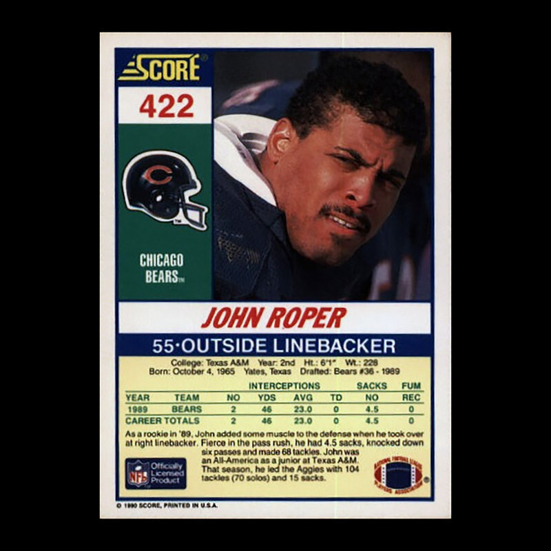 1990 Score Football #422 - John Roper RC Chicago Bears | eBay