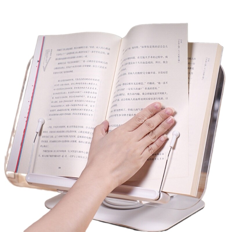 Desktop Reading Bookshelf Adjustable Laptop Bracket Reading Pad Support ...