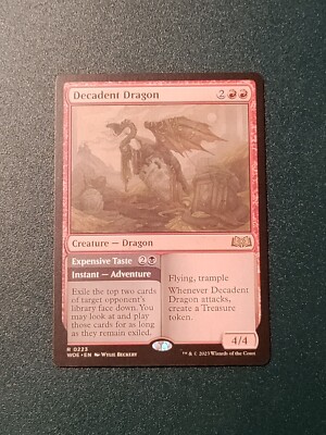 x1 Decadent Dragon Expensive Taste WOE MTG | eBay