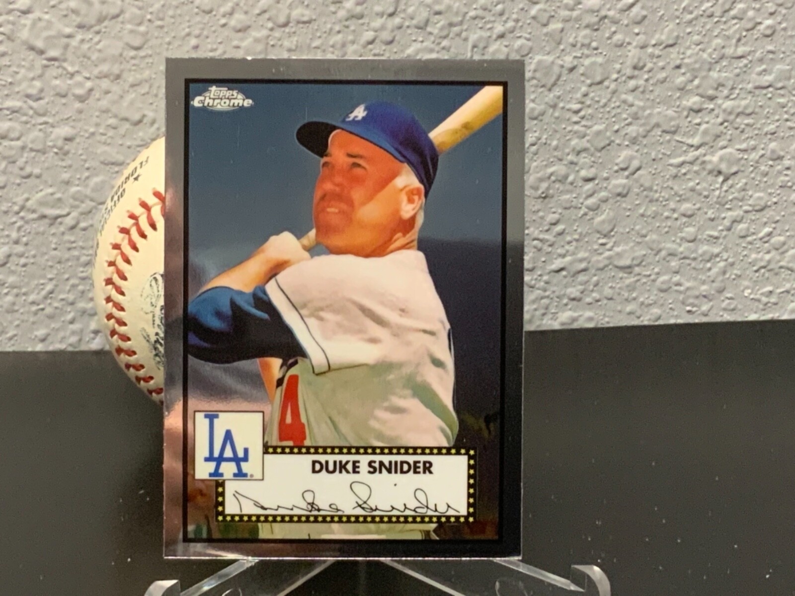 Duke Snider Los Angeles Dodgers Hall Of Fame Legend Topps Chrome ...