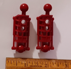 Lot of 2 LEGO Bionicle 47297 Toa Metru Lower legs dark red STEM Legos ...