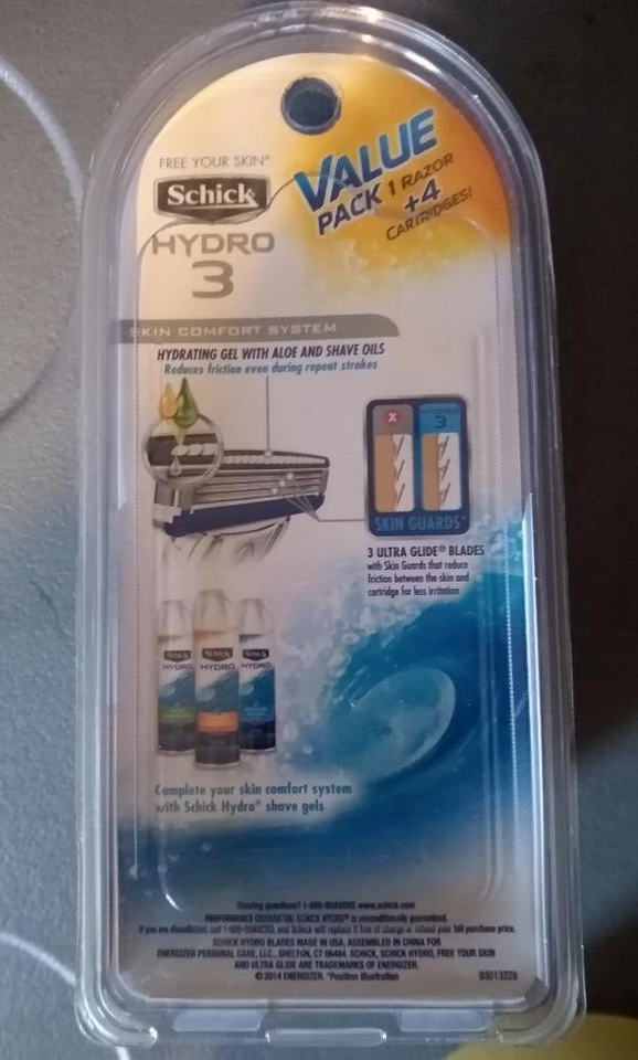 Schick Hydro 3 Skin Protect Razor Value Pack with Cartridges New in ...