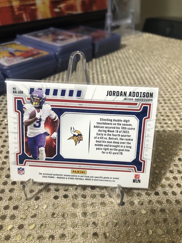Jordan Addison 2024 Panini-Rookies & Stars | eBay