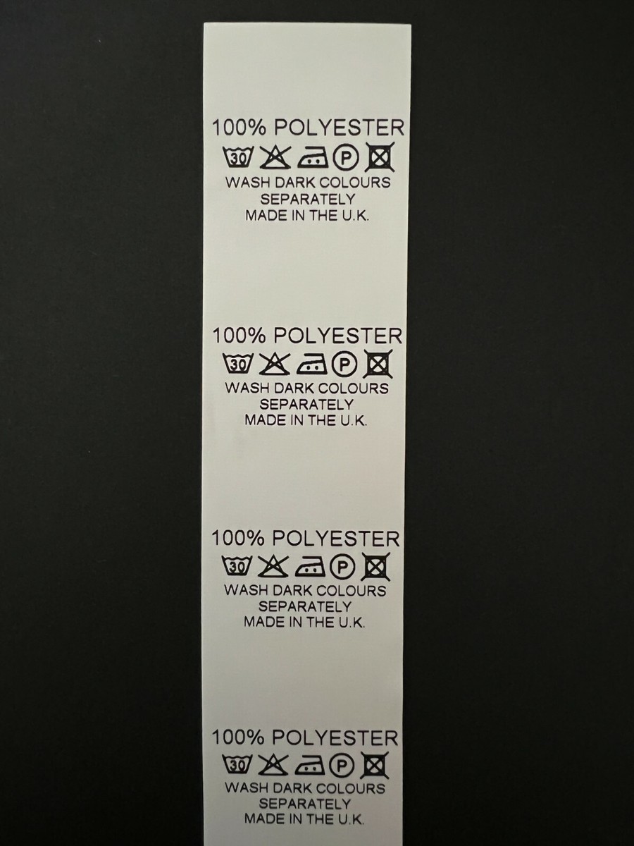 Washing Instruction Labels