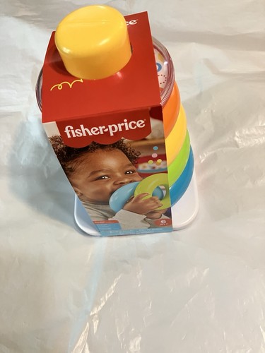 FISHER-PRICE ROCK-A-STACK RINGS FOR STACKING INFANTS SENSORY SKILLS TOY ...