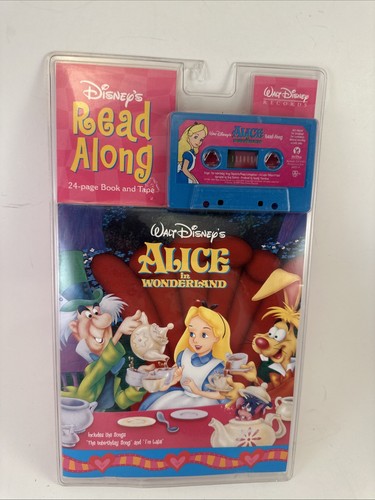 Vintage ALICE IN WONDERLAND Read Along Book And Tape 1999 Disney Sealed ...