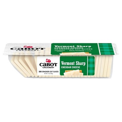 Cabot Creamery Vermont Sharp Cheddar Cheese, 26 count, 7 oz (6 pack) | eBay