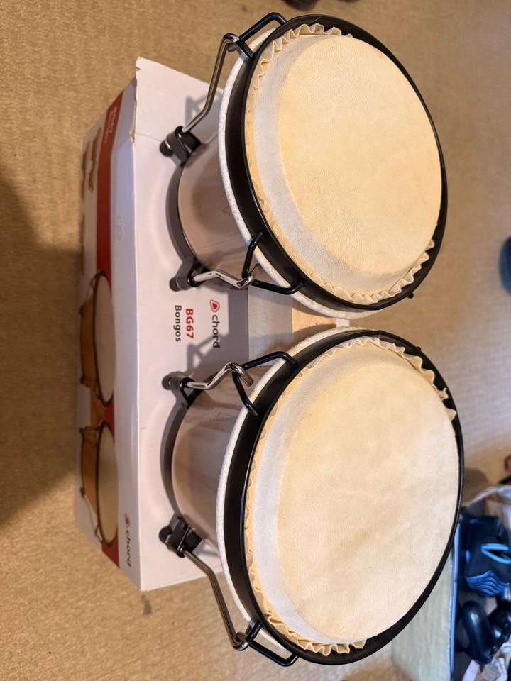 Chord Bongos Black BG67 6.5 and 7.5 | eBay UK