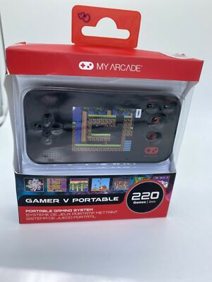 My Arcade Gamer V Portable Gaming System 220 Built-In Retro Style Game ...