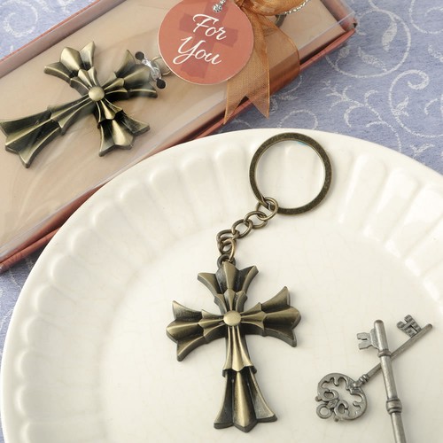 40x Cross Keychains | Baptism Favors | Communion Favors | Religious ...