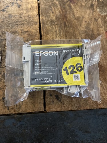 Genuine Epson 126 Yellow Ink One Cartridge Durabrite Ultra Ink SEALED ...
