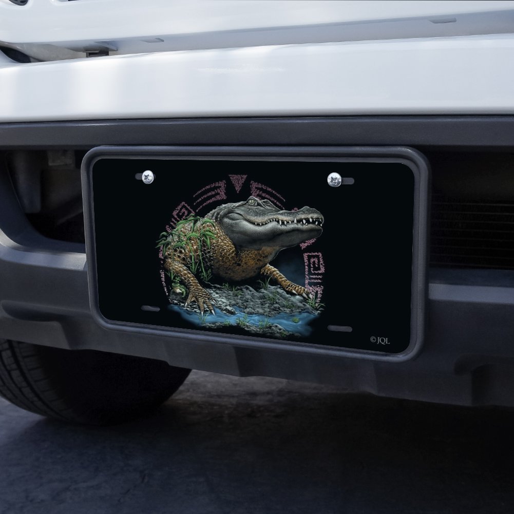 Aztec Alligator Gator Novelty Metal Vanity Tag License Plate