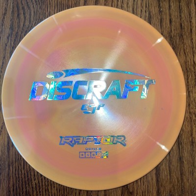NEW DISCRAFT ESP LINE RAPTOR DISC GOLF DISTANCE DRIVER 173-4G OG/MN ...