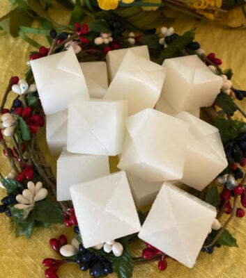 12 BABY POWDER Wax Tart Melt CUBES CHUNKS Strongly Scented Candle Wax ...