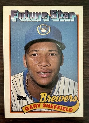 1989 Topps Baseball Future Star #343 Gary Sheffield Rookie Card No Gap ...