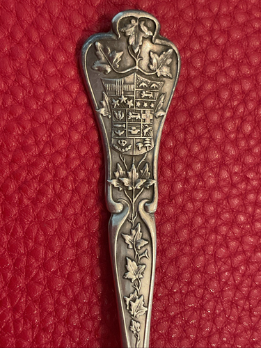 Bala Ontario Canadian Coat of Arms 4.5" Sterling Souvenir Spoon Roden ...