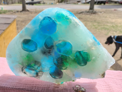 glass rock slag aquarium landscape rocks sea glass colorful slag glass ...