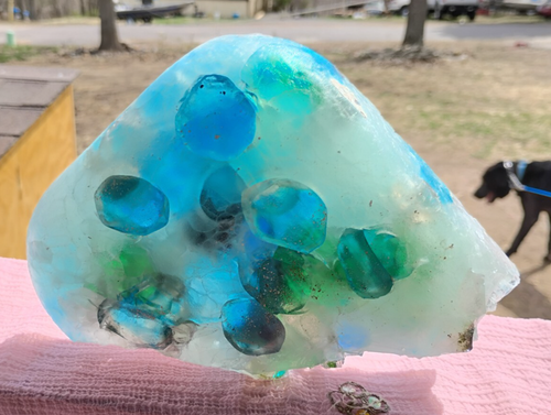 glass rock slag aquarium landscape rocks sea glass colorful slag glass ...