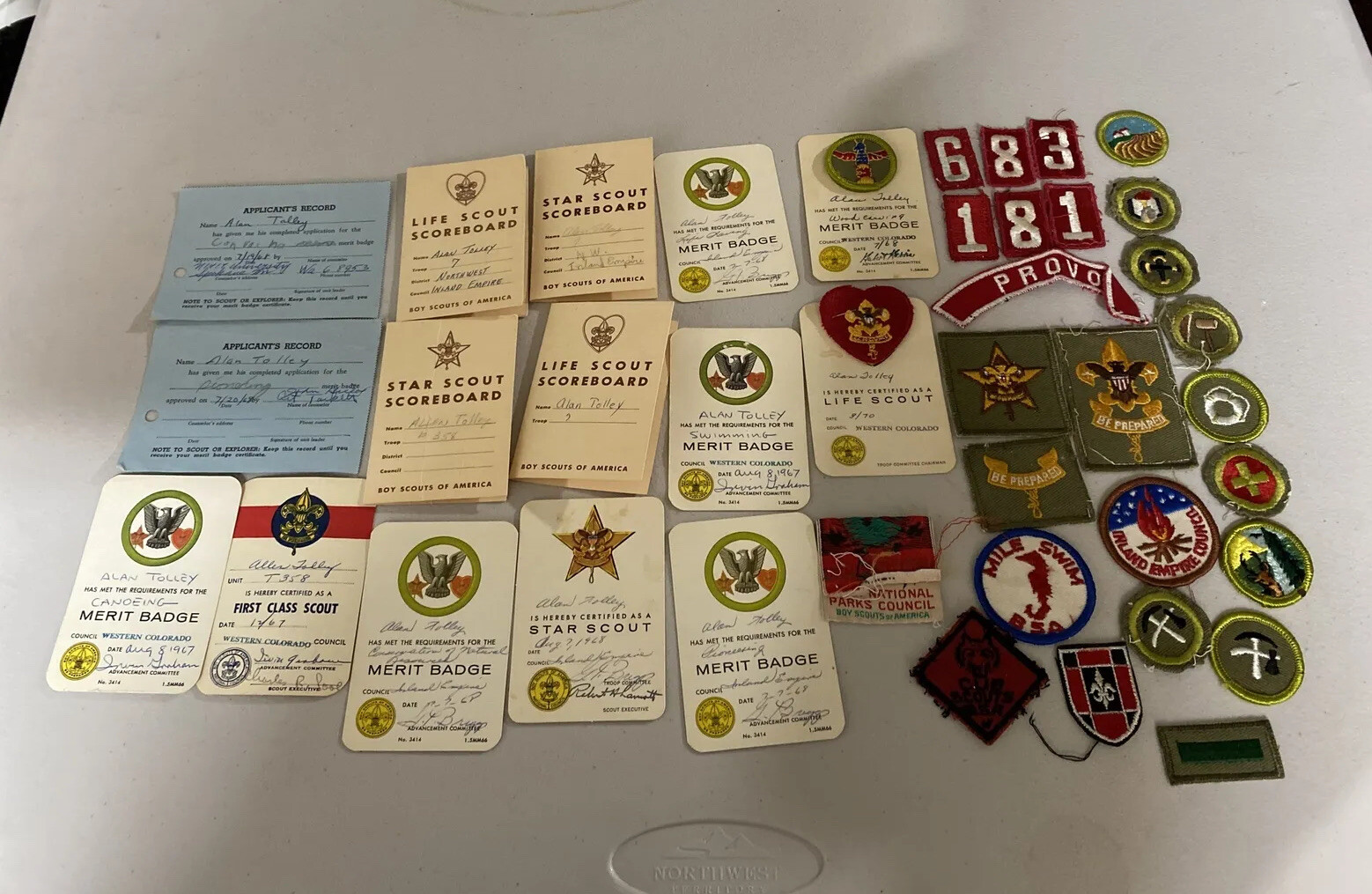 Vintage Lot Of Boy Scout Merit Badges Patches Cards Etc 1960s 70s | eBay