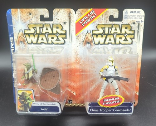 Star Wars Clone Wars Value Pack Yoda & Bonus Yellow Clone Trooper ...
