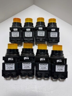 SIEMENS 52BL4C2 Amber Pilot Light 120VAC Full Voltage w/ 120MB Lamp | eBay