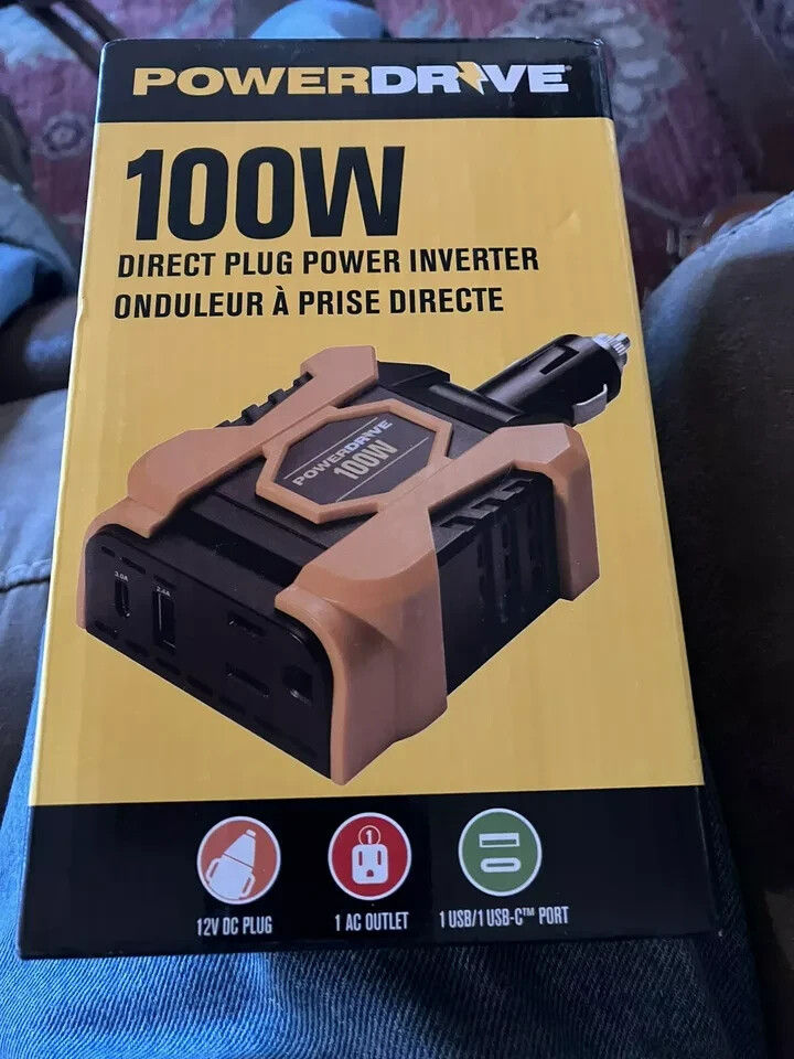 Power Drive PD100D Road Pro 100 Watt Slim Plug-In Inverter NEW - No Box ...