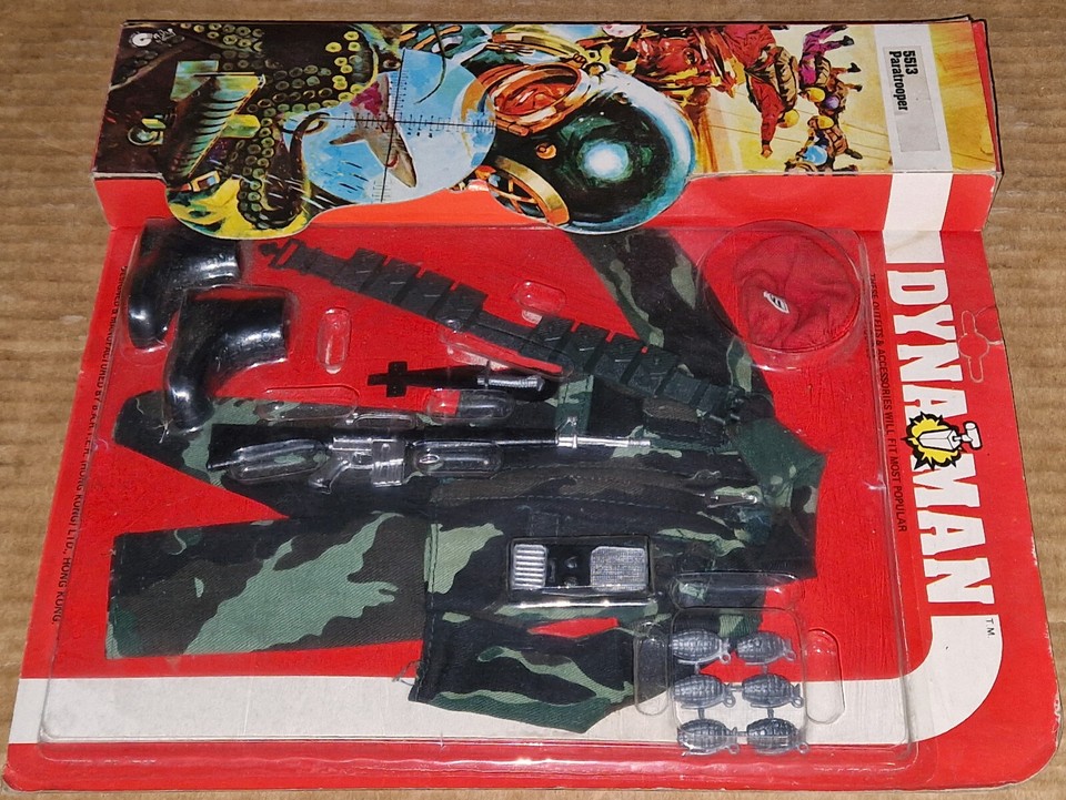 Dynaman Gi Joe Knock off ko Barter Toys 12' PARATROOPER Action Man ...