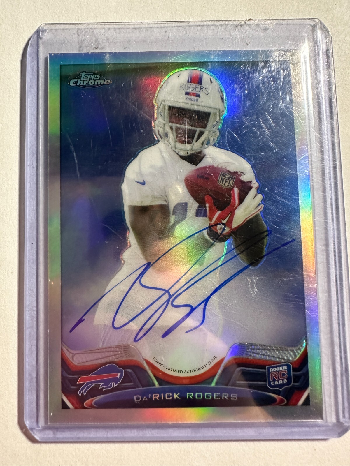 K77,978 - 2013 Topps Chrome Rookie Auto Refractors #221 Da'Rick Rogers ...