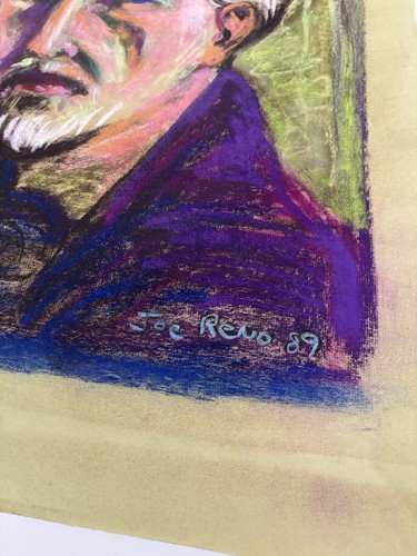 1989 Joe Reno Pastel Portrait of Mark Toby | eBay