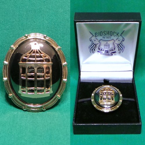 Official Bioshock Infinite Elizabeth Cage Cameo Pendant Brooch Choker ...
