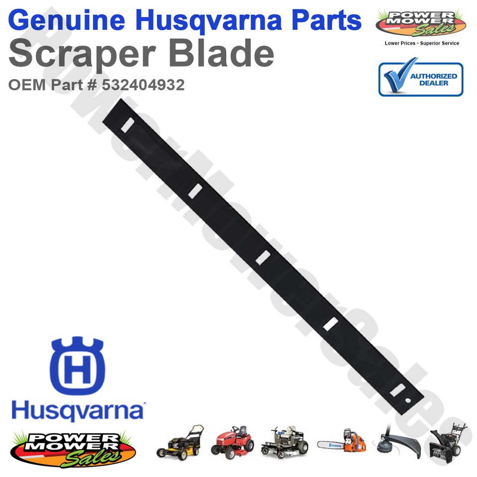 Husqvarna Scraper Blade for Snow Blowers 10527SBE ST227P 532404932 ...