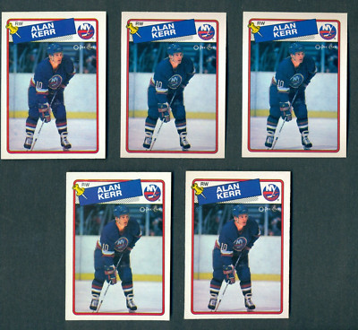 1988-89 O-Pee-Chee #63 Alan Kerr RC Rookie 5 Card Lot NM-MINT Islanders ...
