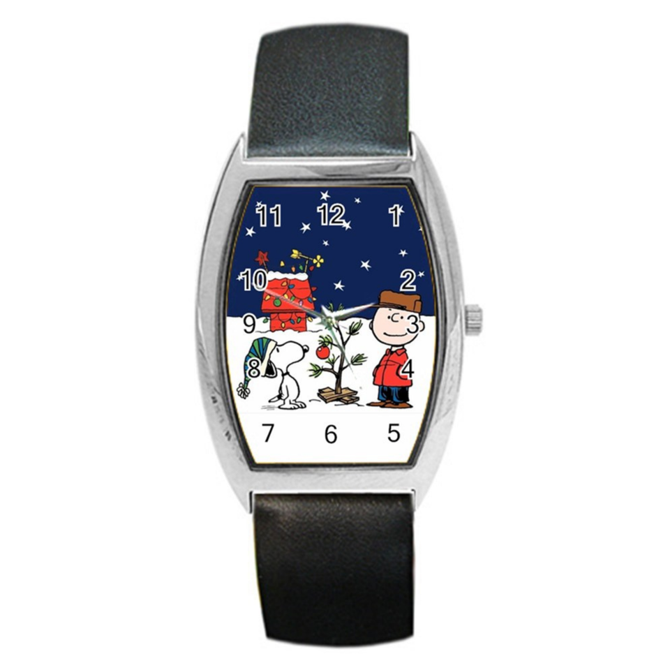 Snoopy watch unisex Christmas Holiday barrel style watch | eBay