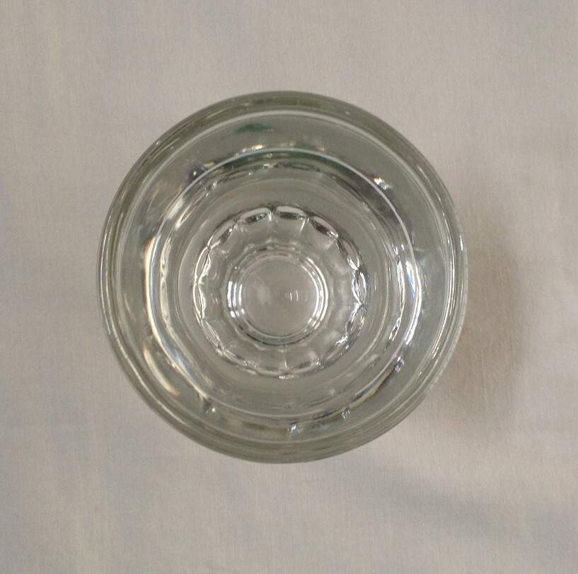 Vintage Large Shot Glass 3" Tall Heavy Thick Beveled Bottom w/ Pour ...