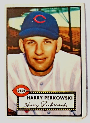 1952 Topps HARRY PERKOWSKI Cincinnati Reds #142 VG++ OC | eBay